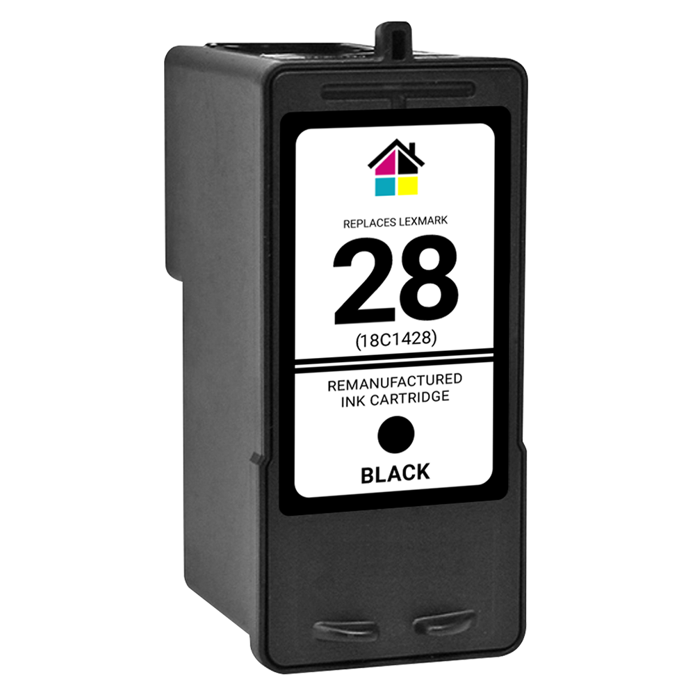 Lexmark #28 (18C1428) Black Remanufactured Ink Cartridge | Inkguides.com