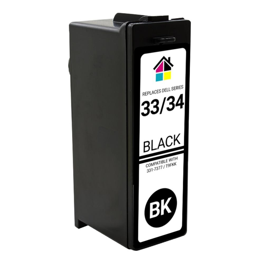 Dell Series 33/34 (331-7377) Extra High Yield Black Compatible Ink ...