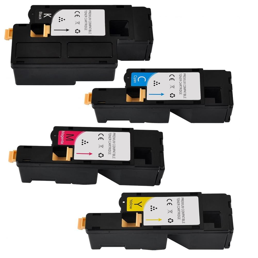 Dell E525w Replacement Toner Cartridges 4PK (1ea. BCMY) Combo ...