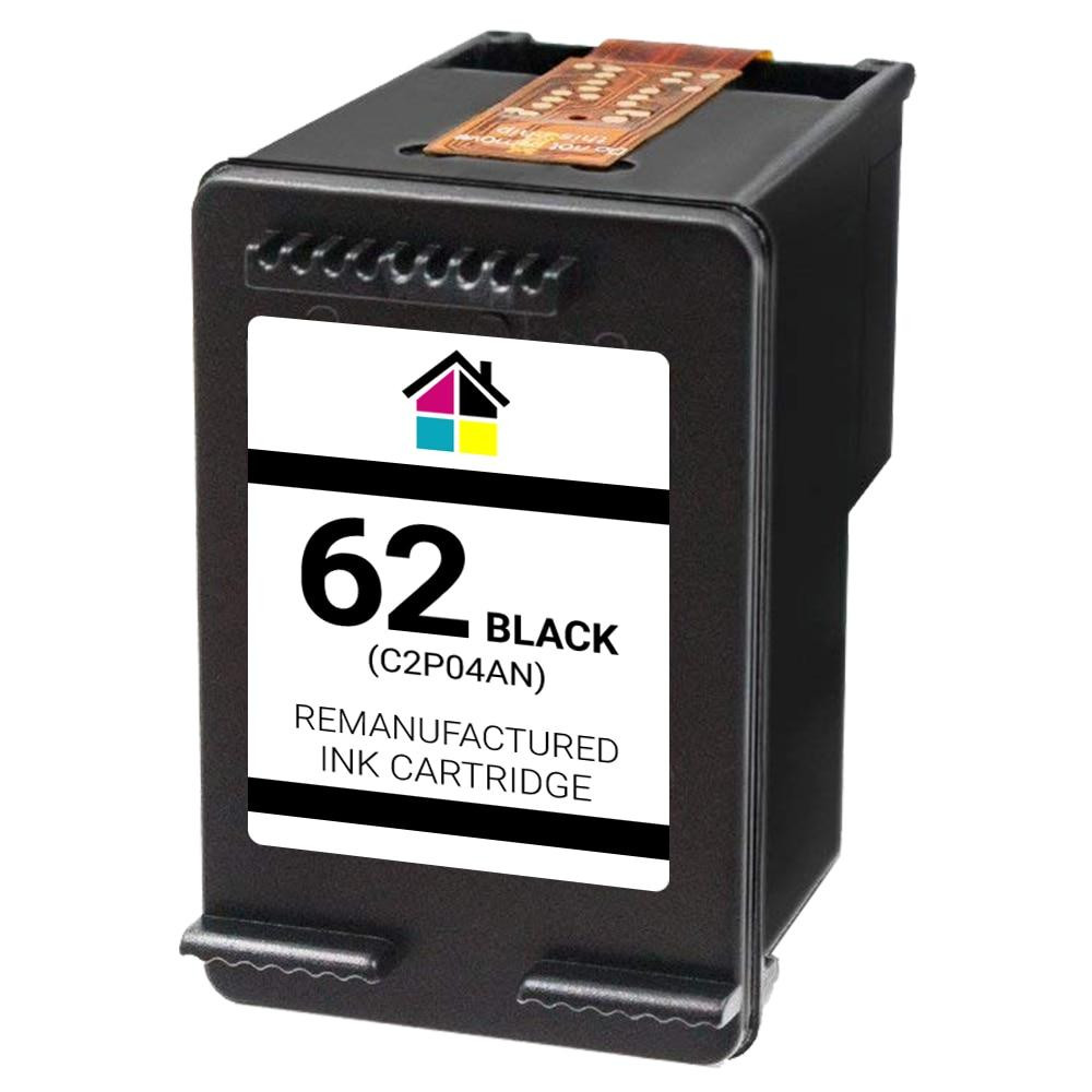 HP 62 (C2P04AN) Black Remanufactured Ink Cartridge | Inkguides.com