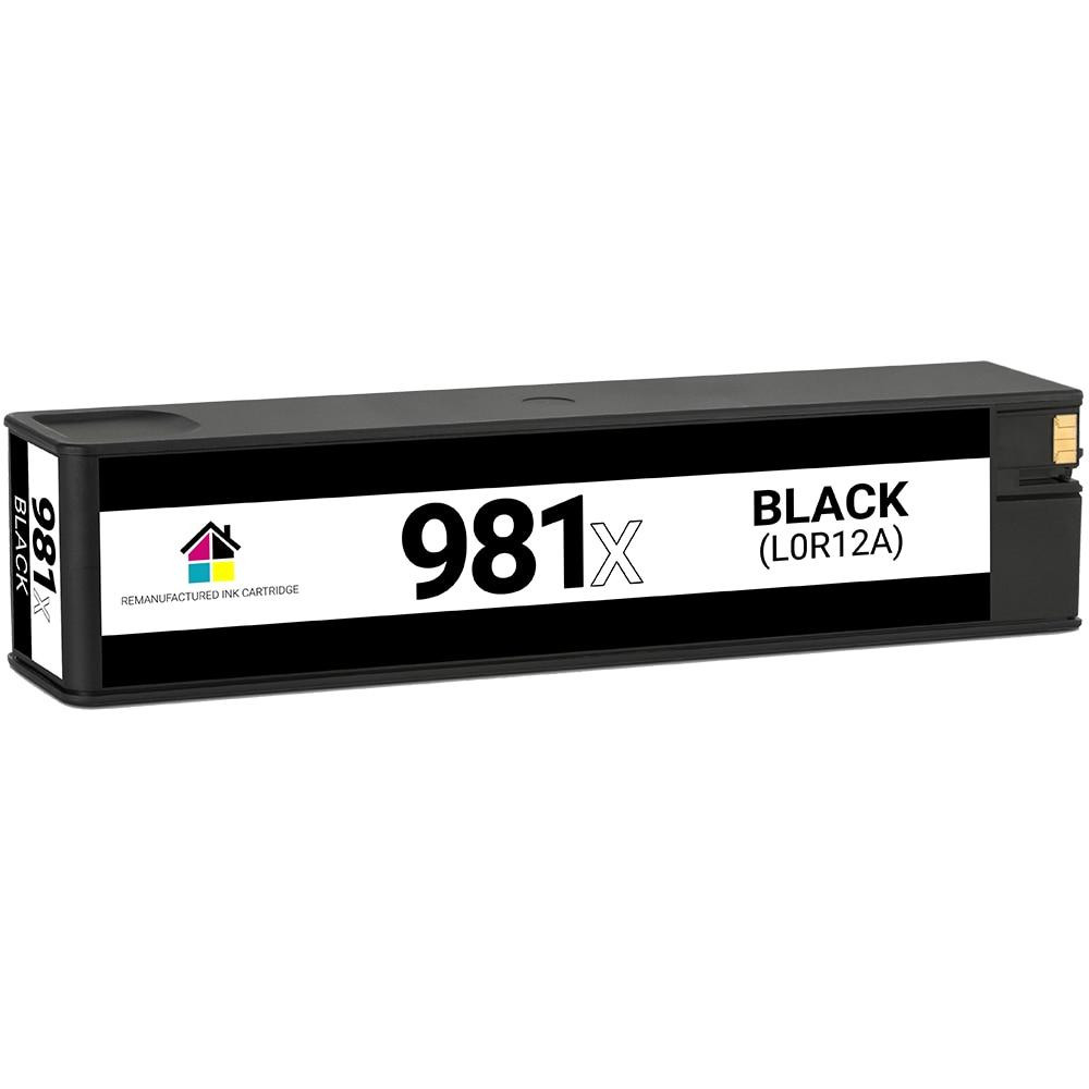 HP 981X (L0R12A) High Yield Black Remanufactured Ink Cartridge ...