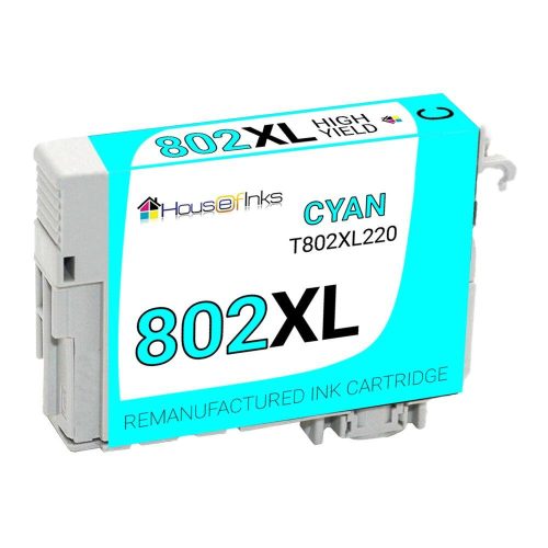 Epson T802XL (T802XL220) Cyan Remanufactured Ink Cartridge | Inkguides.com